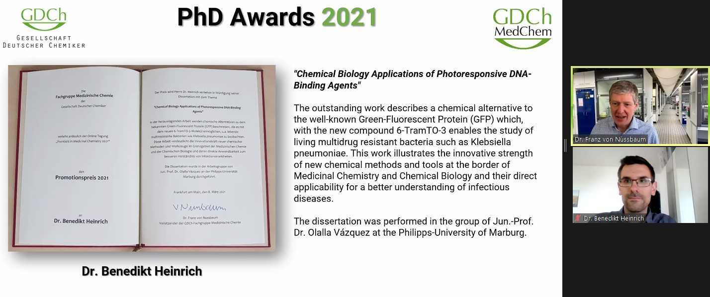 2021 GDCh MedChem PhD Awardee - OlallaLab